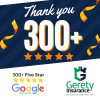 Celebrating 300+ Five-Star Google Reviews